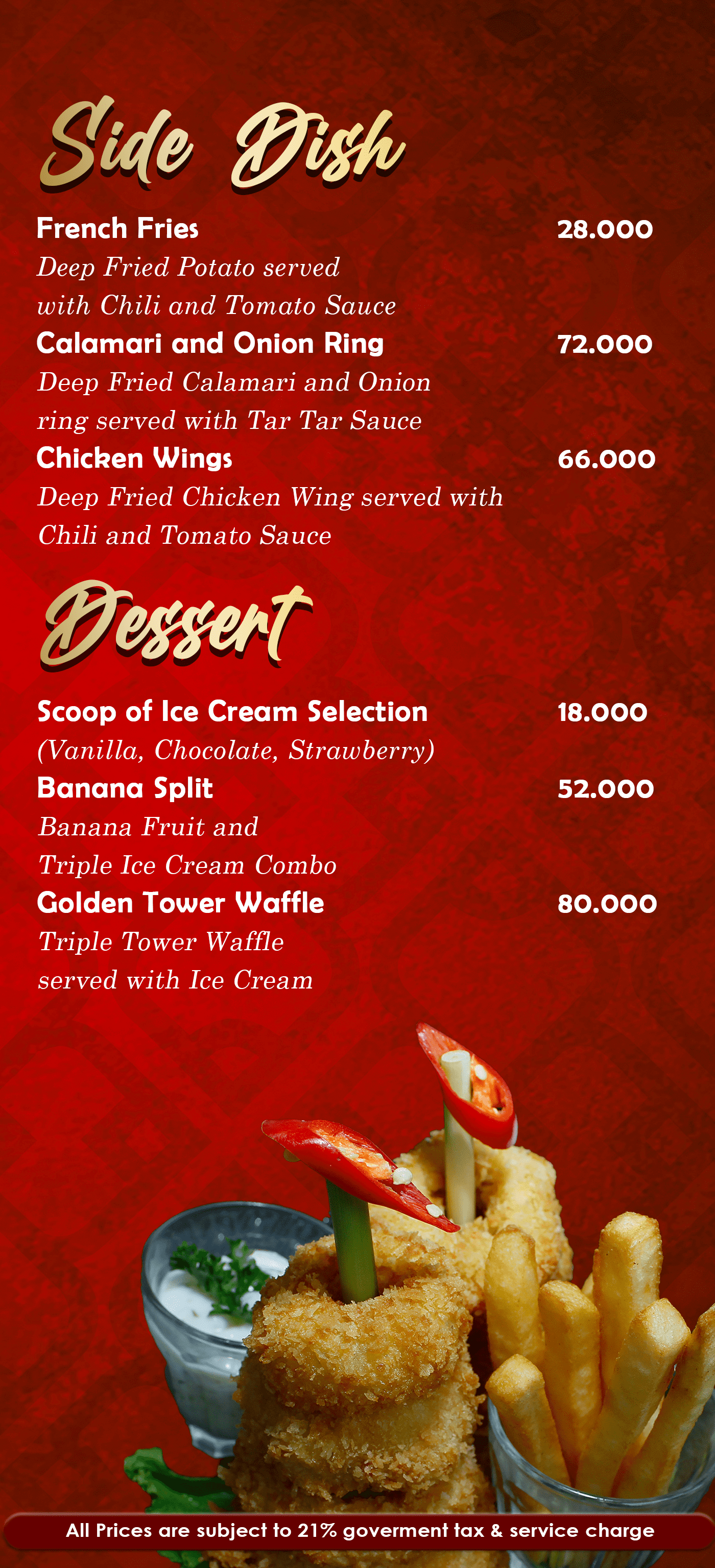 In Room Dining | Golden Palace Hotel Lombok